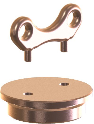 Stanchion Lid and Key | Aquamentor