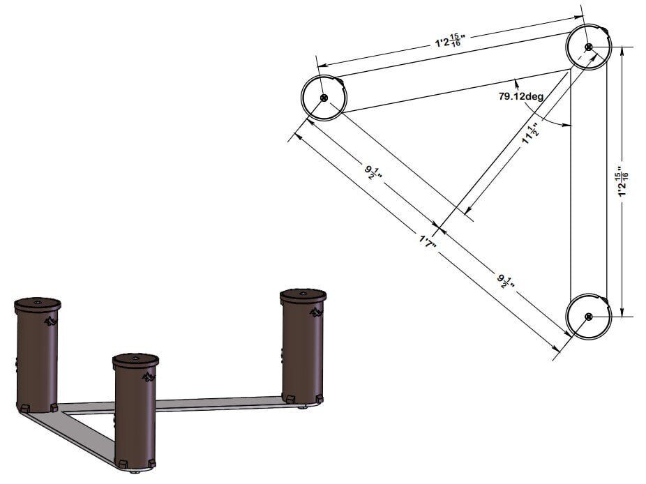 Bronze Stanchion Post Tagline Anchor – Aquamentor